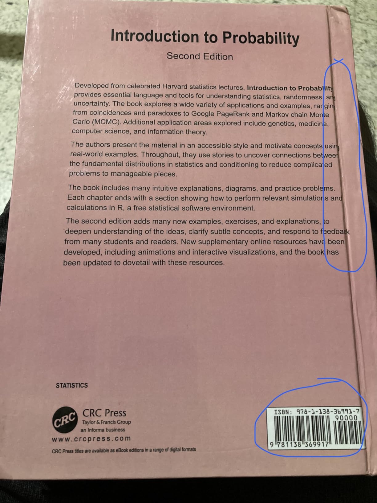 Buy Introduction to Probability, Second Edition (Chapman & Hall/CRC ...