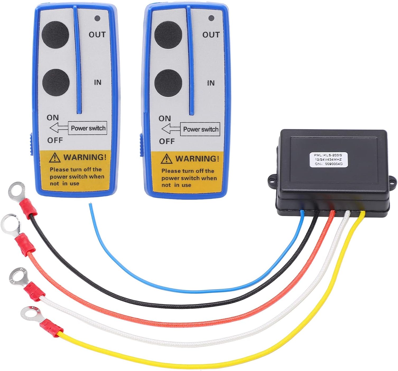 12V 24V Recovery Wireless Winch Remote Control Kit for Truck ATV SUV ...