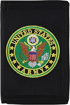 Amazon.com: Armycrew Military Theme Embroidered Trifold Wallet (Army ...