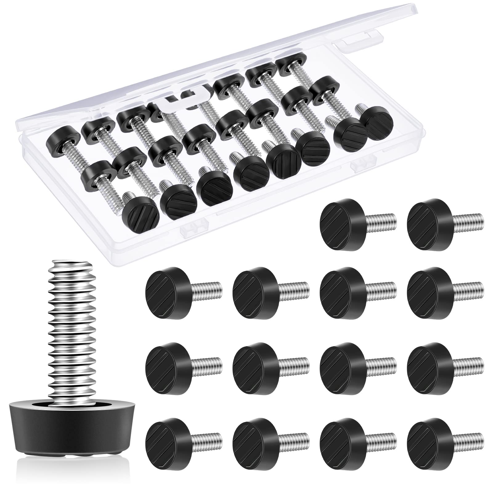 Buy 1/4-20 UNC Thread Adjustable Furniture Levelers Screw Foot Levelers ...