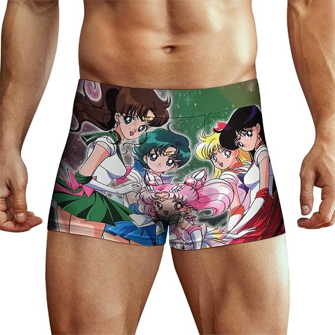 Amazon | [WEBERT] (あいのにじょ) 美少女戦士セーラームーン (1)メンズパンツ 日系アニメ パンツ メンズ ボクサー パンツ 通気 吸汗 若いセクシー 平角パンツ 下着 超 ...
