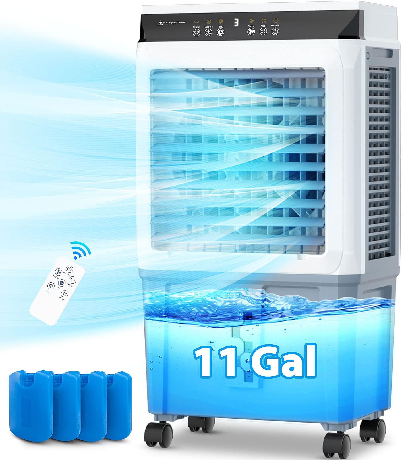 Amazon.com: LifePlus Evaporative Air Cooler, 3500 CFM Swamp Cooler with ...