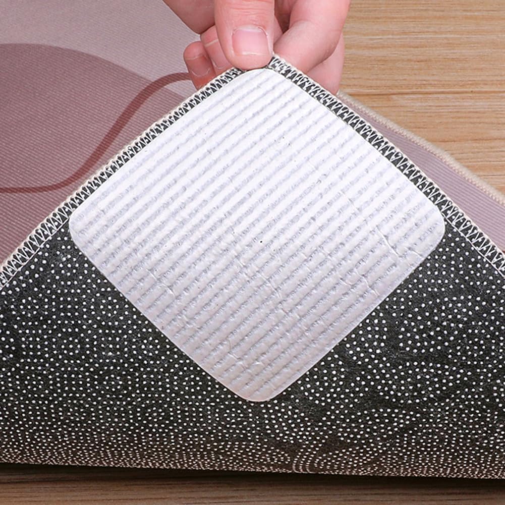 Divono Rug Pad Grips for Floor, 4 Pcs Anti Slip Carpet Grippers for ...