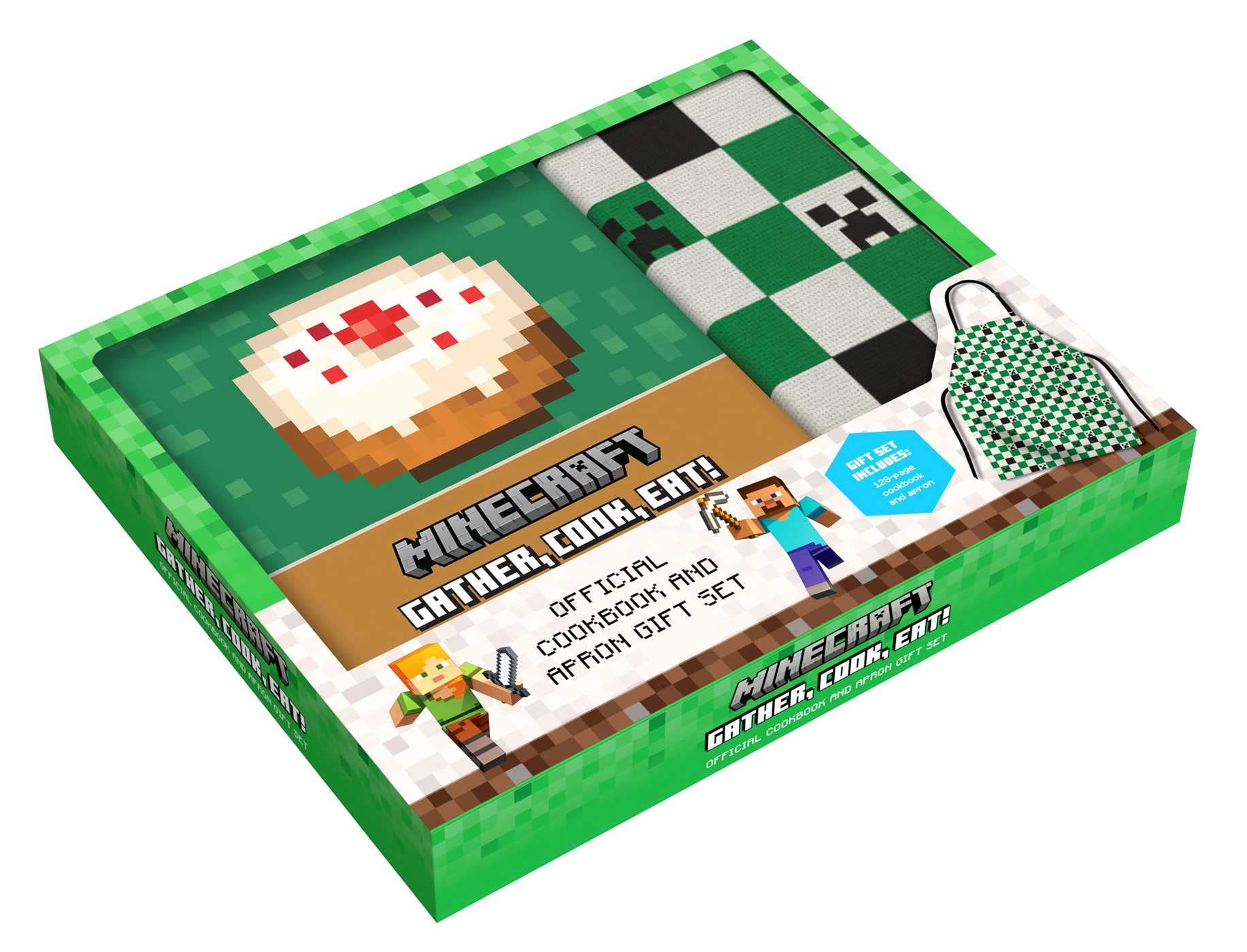 Amazon.com: Minecraft: The Official Cookbook and Apron Gift Set: Plus ...