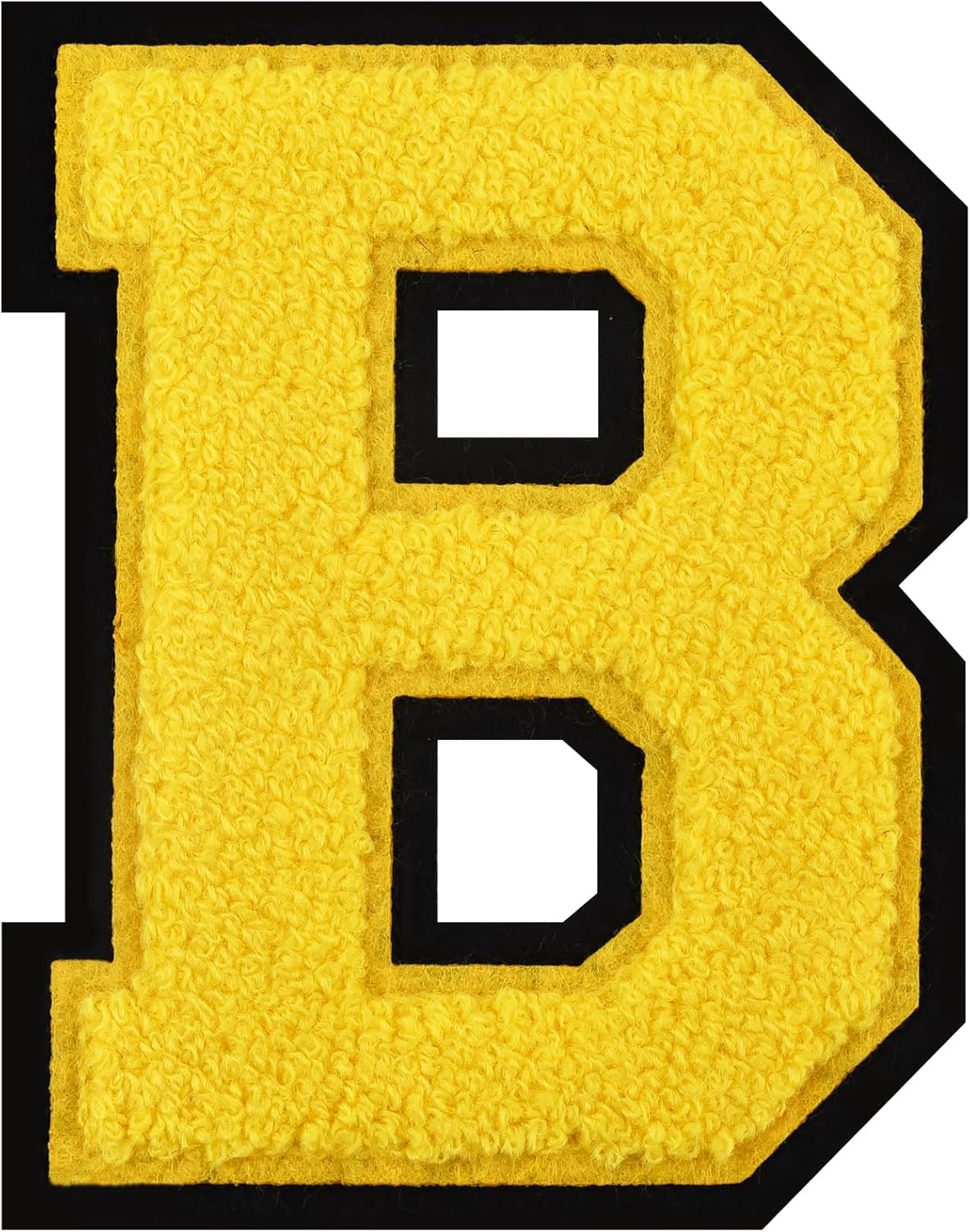 Amazon.com: GROZON 4.5" Yellow Chenille Letter Patch - Iron On ...