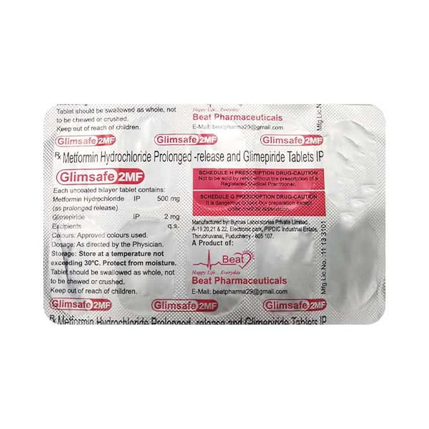 GLIMSAFE 2MF - Strip of 10 Tablets : Amazon.in: Health & Personal Care