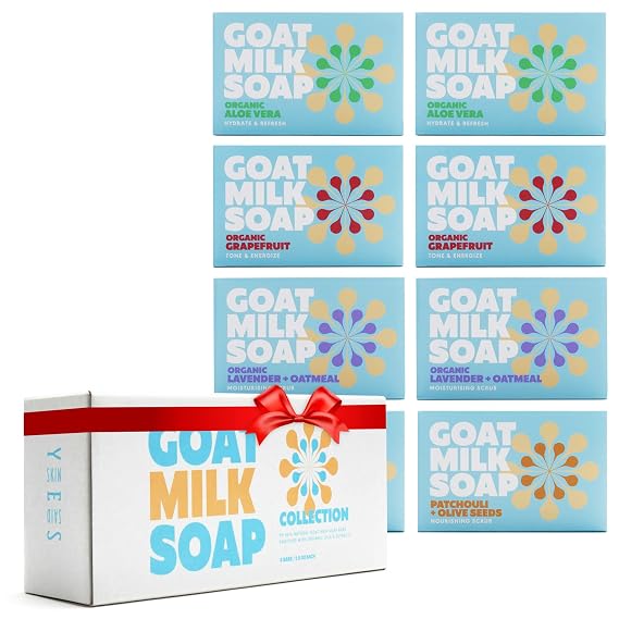 Amazon.com : Skin Said Yes Goats Milk Bars Soap Set - 8 Piece Soap for ...