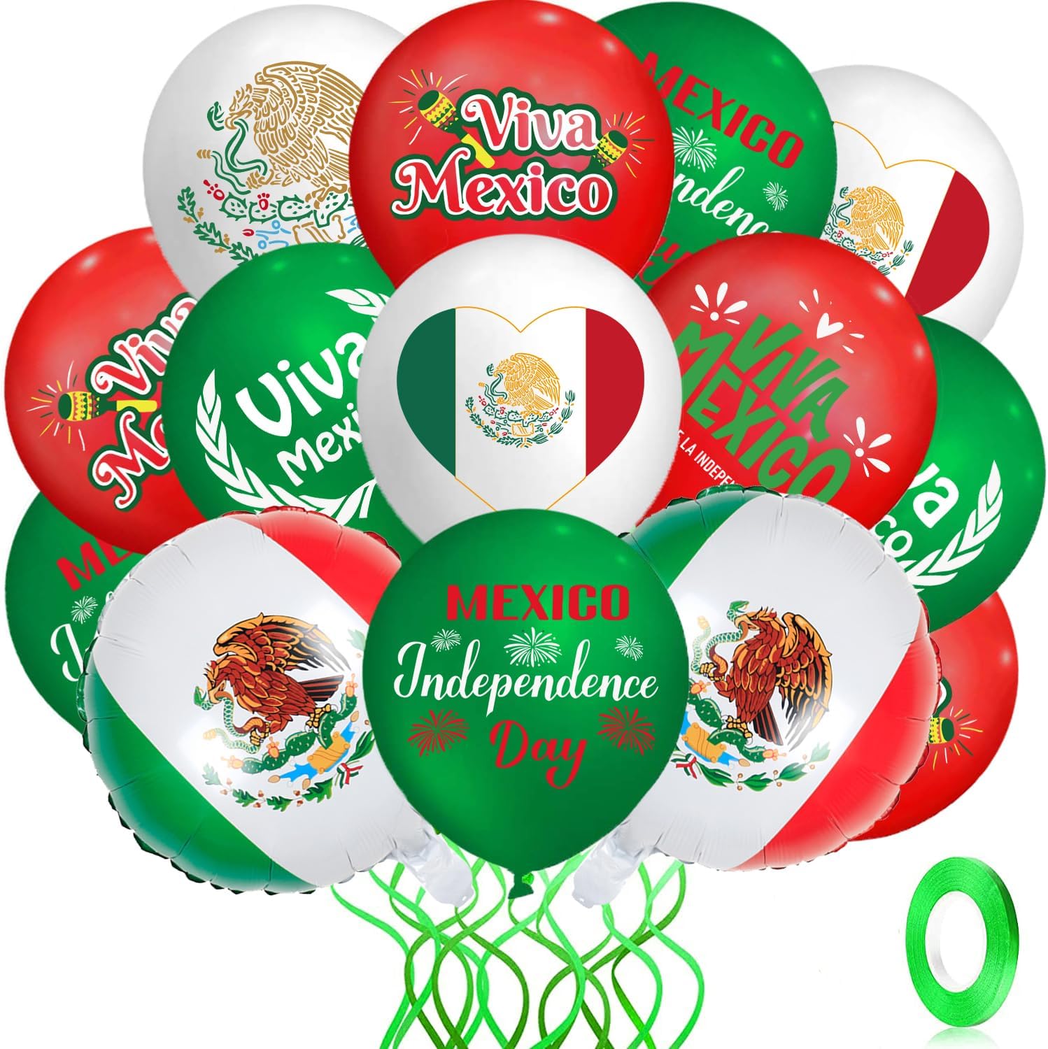 Amazon.com: 44pcs Mexico Independence Day Party Decorations Viva Mexico ...