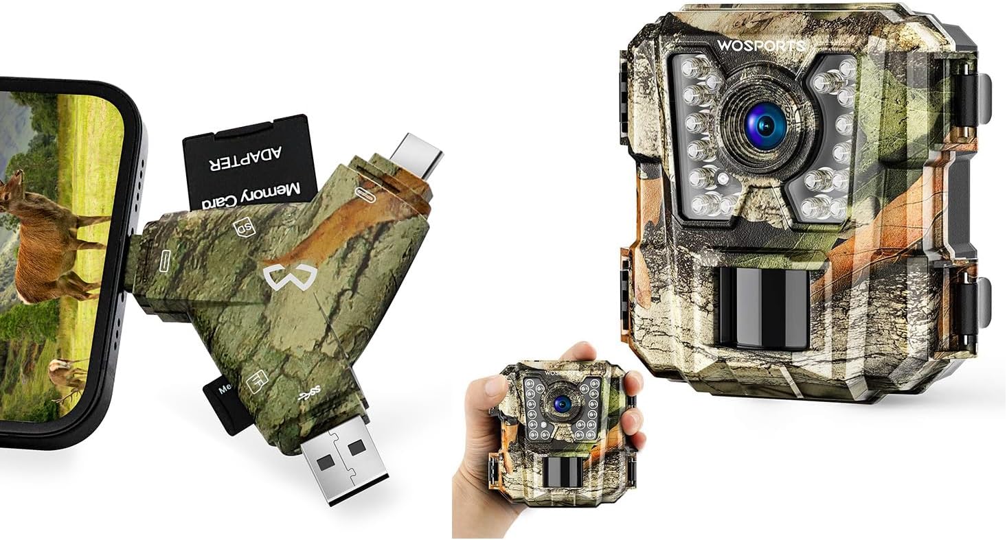 Amazon.com: WOSPORTS Mini Trail Camera+Trail Camera Viewer : Sports ...