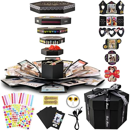 Amazon.com: Explosion Gift Box Set,DIY Photo Album Box,Surprise ...