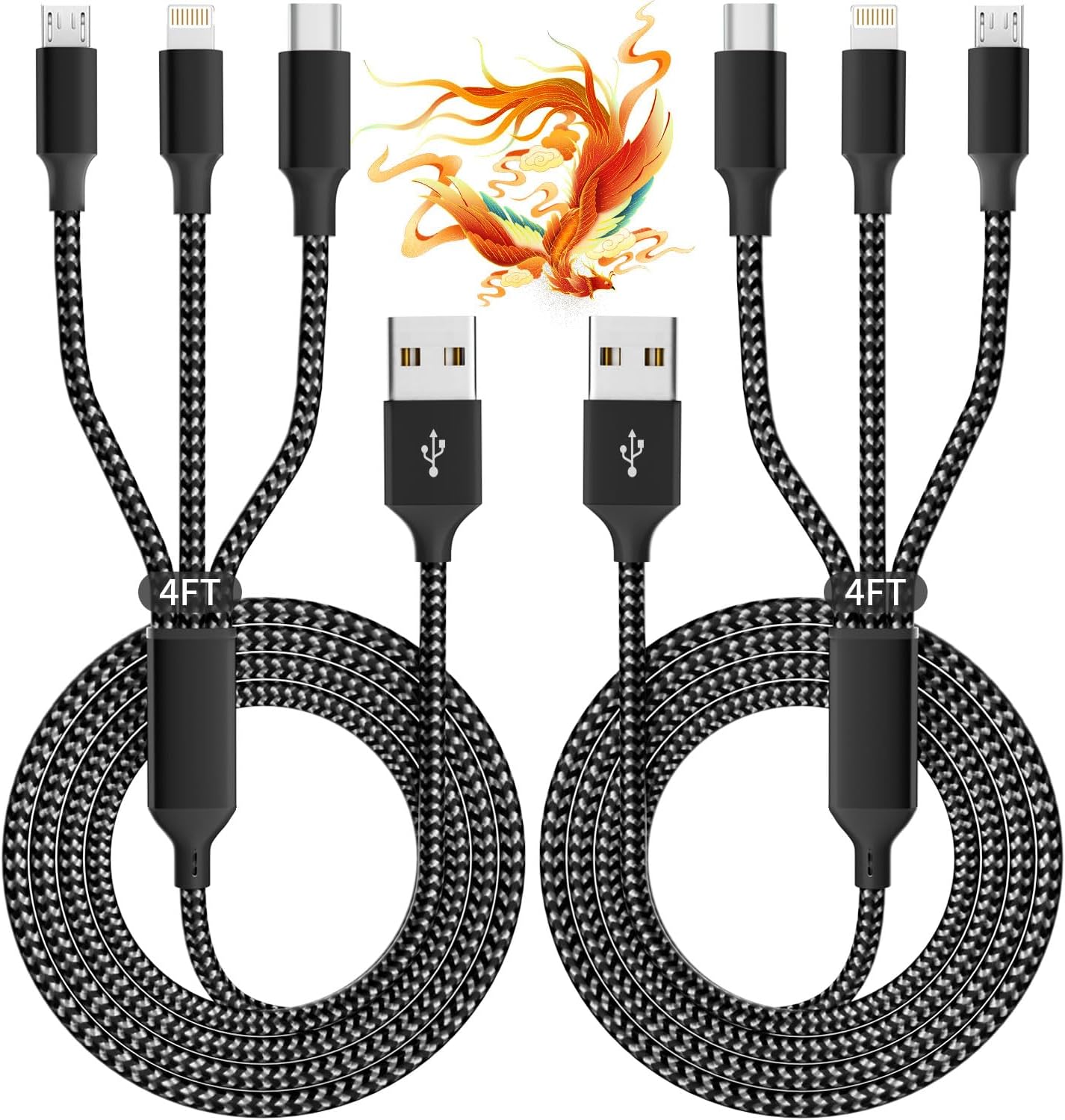 Amazon.com: Chargers for Multiple Devices Multi Charging Cable 3 in 1 ...