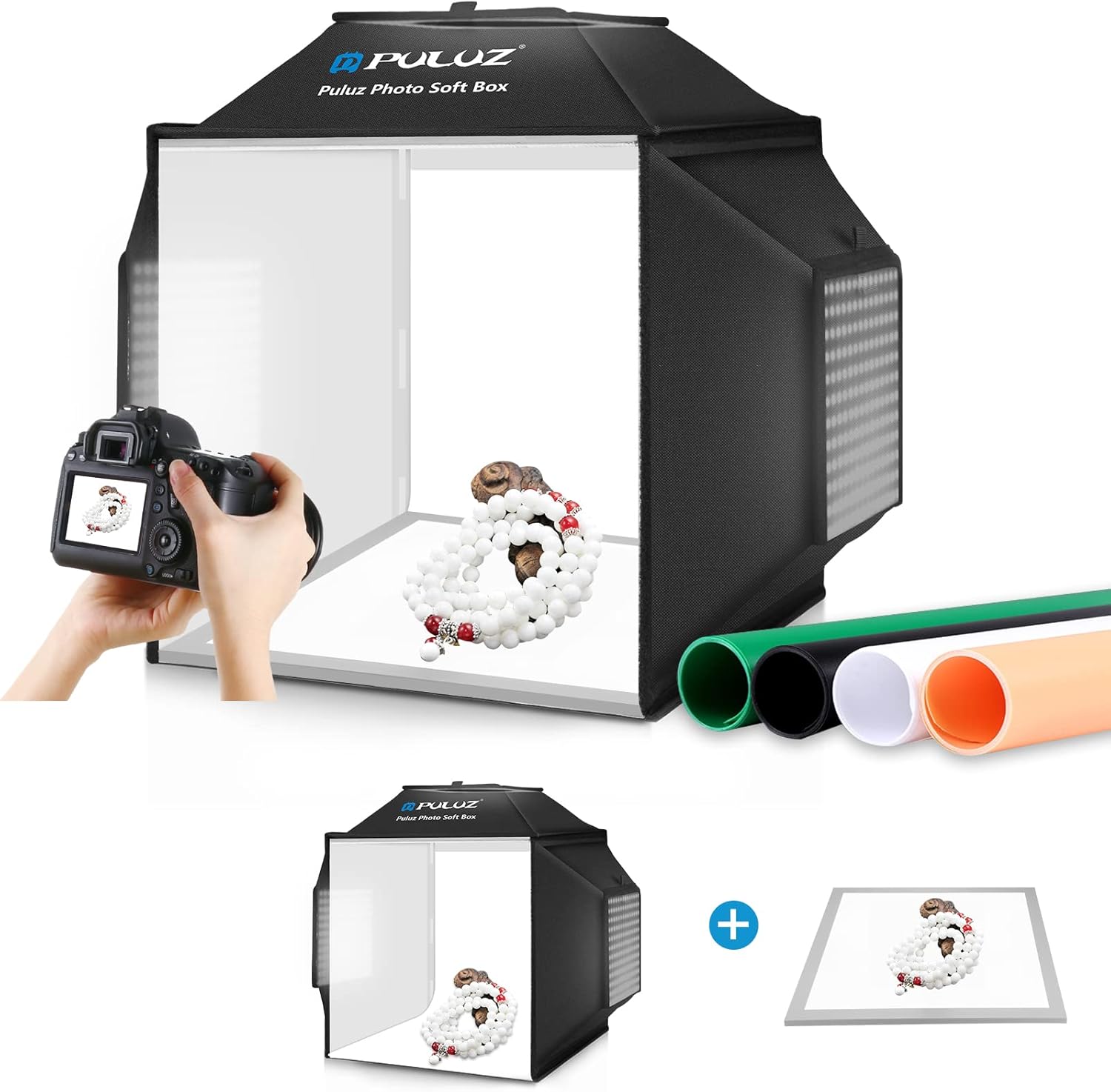 Amazon.com : PULUZ Upgrade Light Box & Soft Box, 16"x16" Professional ...