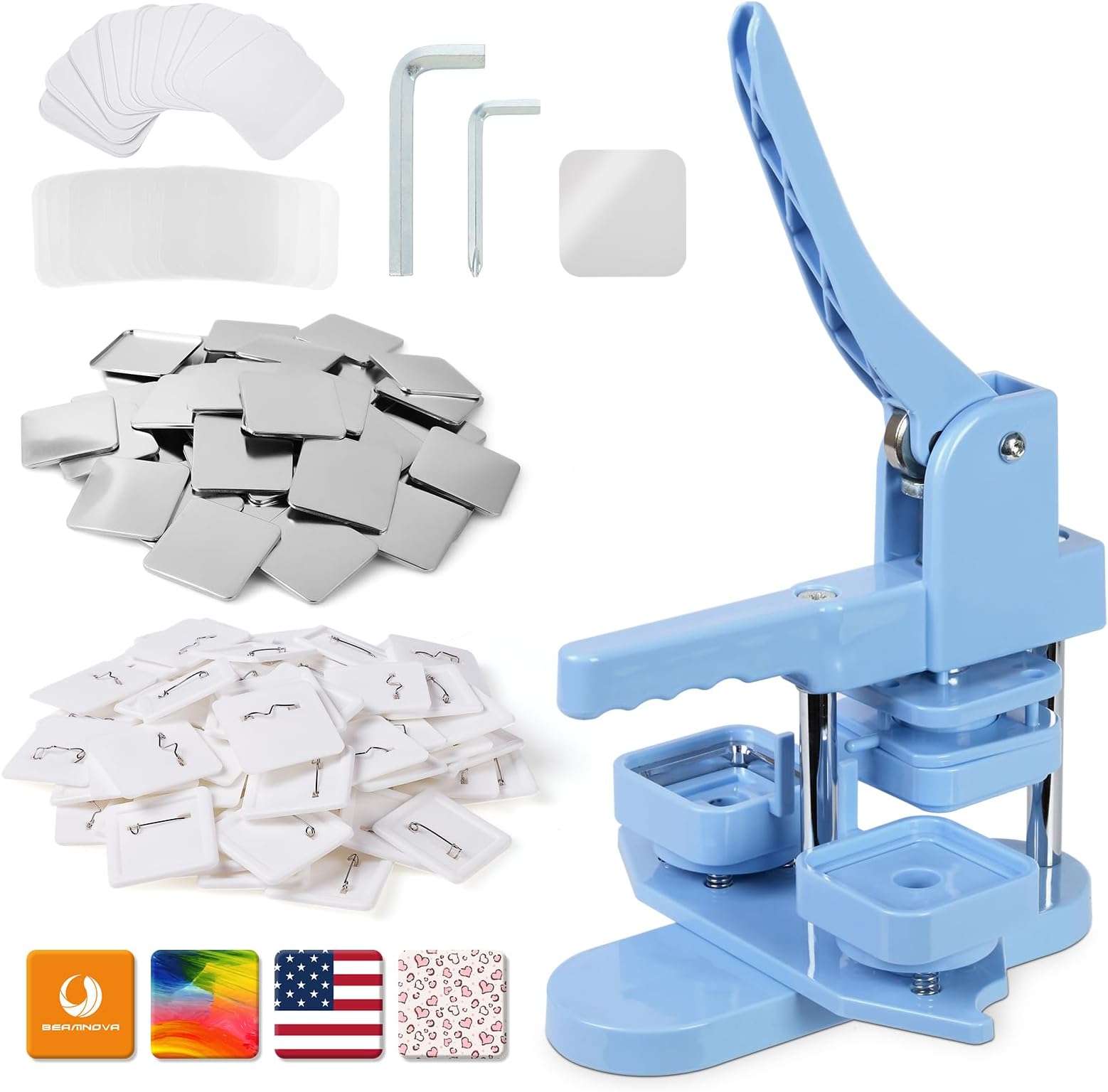 Amazon.com: We R Memory Keepers Button Press Insert Circle Large, Makes ...