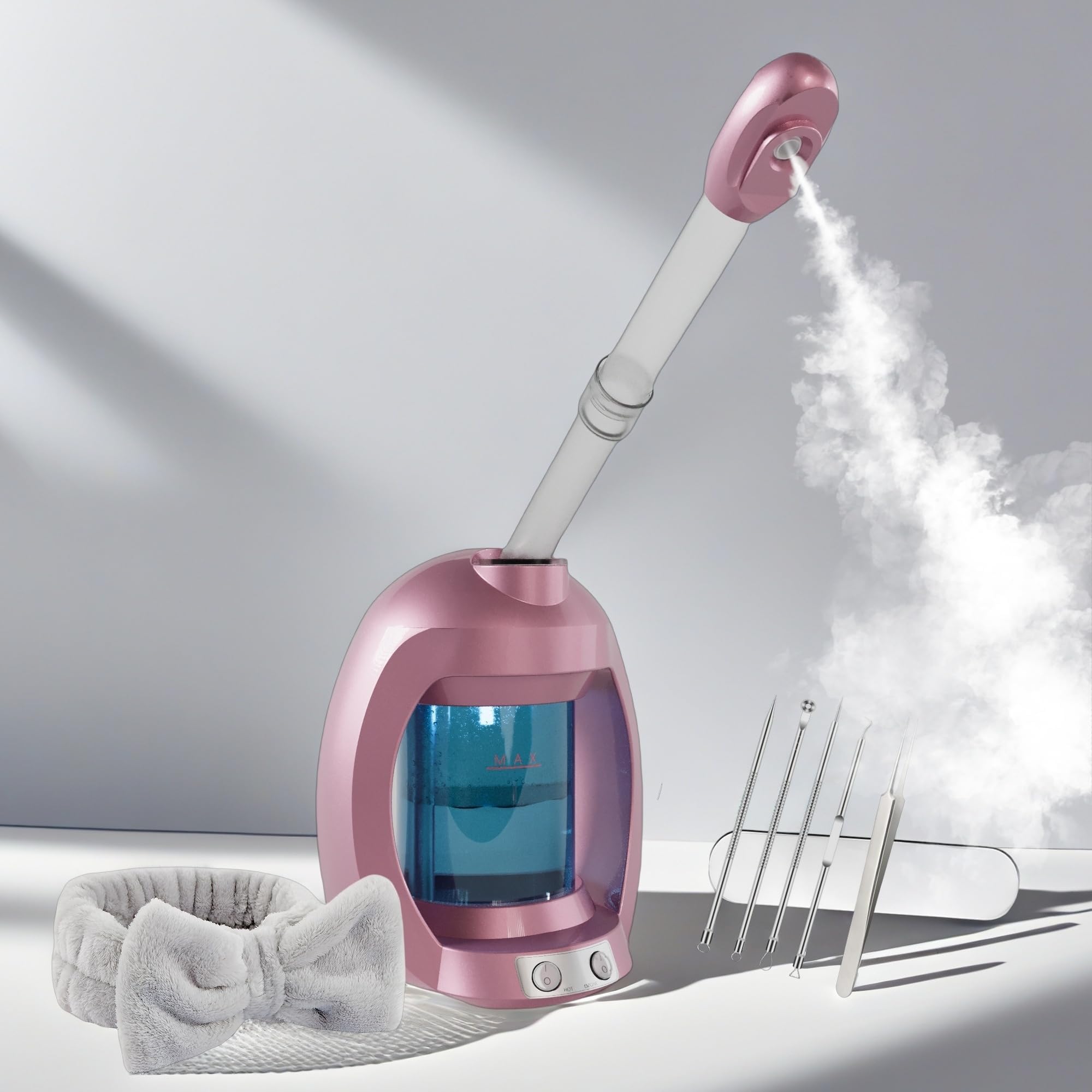 Amazon.com: Wavytalk Facial Steamer,Warm Mist Face Steamer with 360 ...