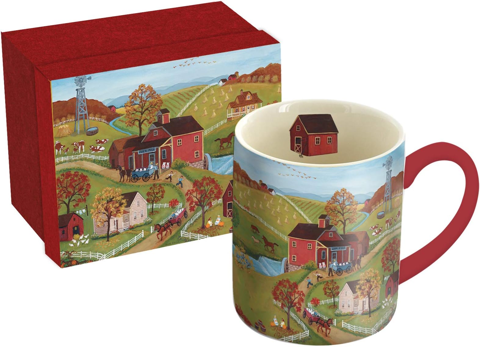 Amazon.com | Lang Companies, Red Mill 14 oz. Mug by Mary Singleton ...