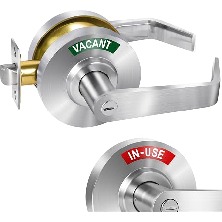 Crystmetal Privacy Indicator Lock Inuse or Vacant, Occupied Door Handle ...