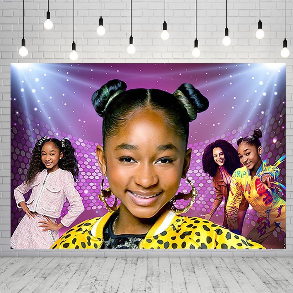 Amazon.com: Black Girl Hip Hop Rapper Backdrop for Birthday Party ...