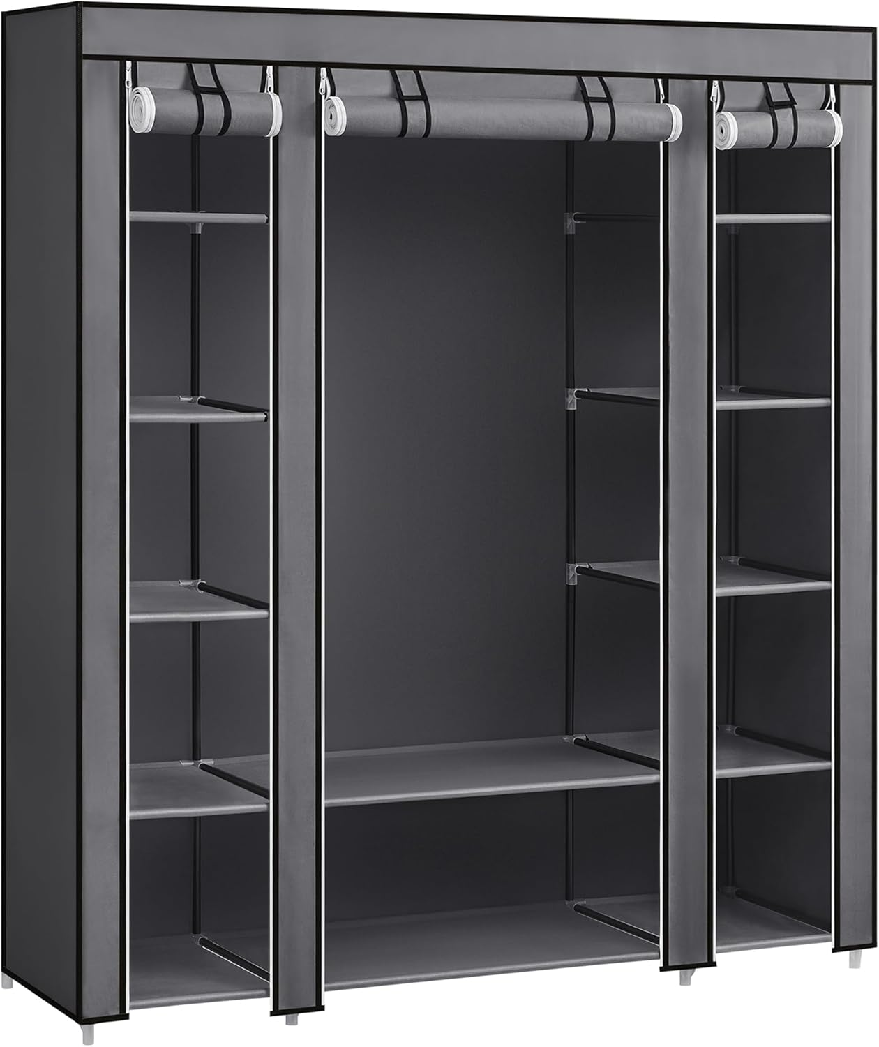 SONGMICS Portable Wardrobe, Foldable Closet, Clothes Storage Organiser ...