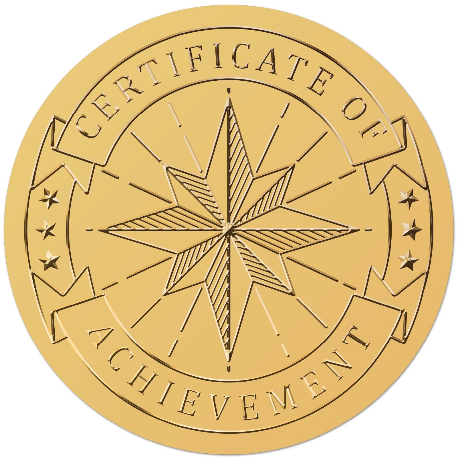 Embossed Award Seals CRASPIRE Gold Foil 3rd Place Medal Stickers - 100 ...