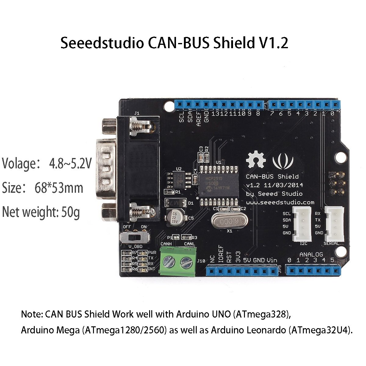 CAN-BUS Shield Compatible wit...B00NQVH666 | Encarguelo.com