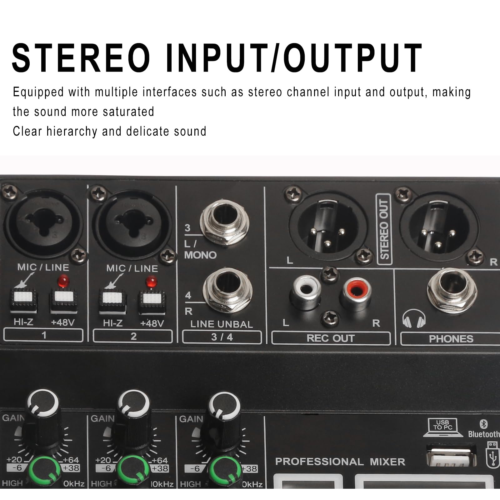 Snapklik.com : Dj Mixers, 4 Channel Audio Mixer, Sound Board