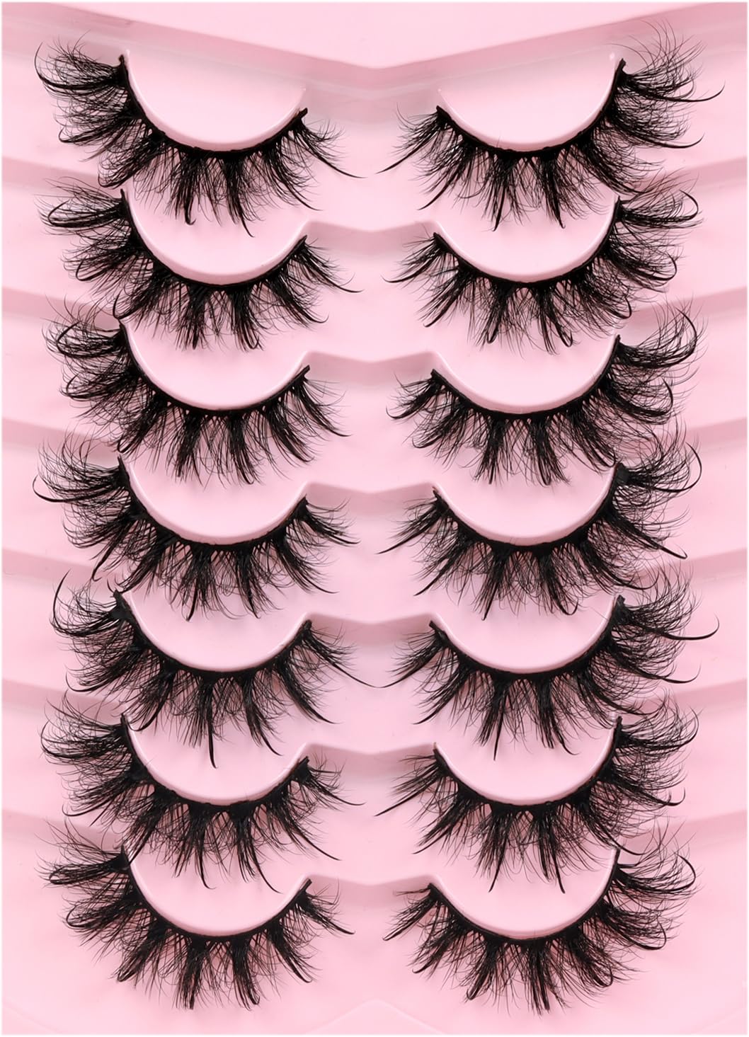 Amazon.com: Veleasha Mink Lashes Spiky Cat Eye Lashes Dramatic ...