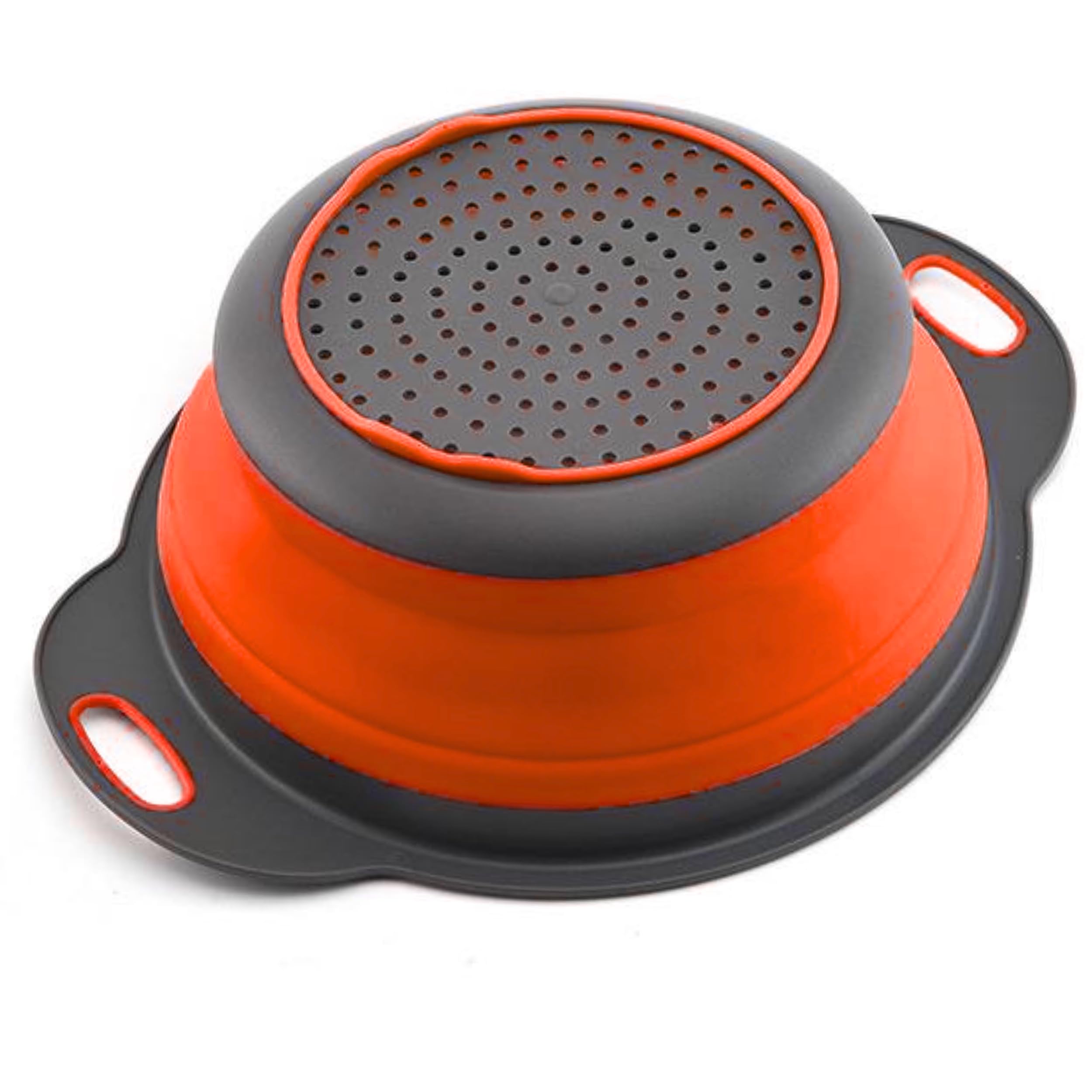 Amazon.com: Red Round Silicone Collapsible Colander – Silicone Round ...