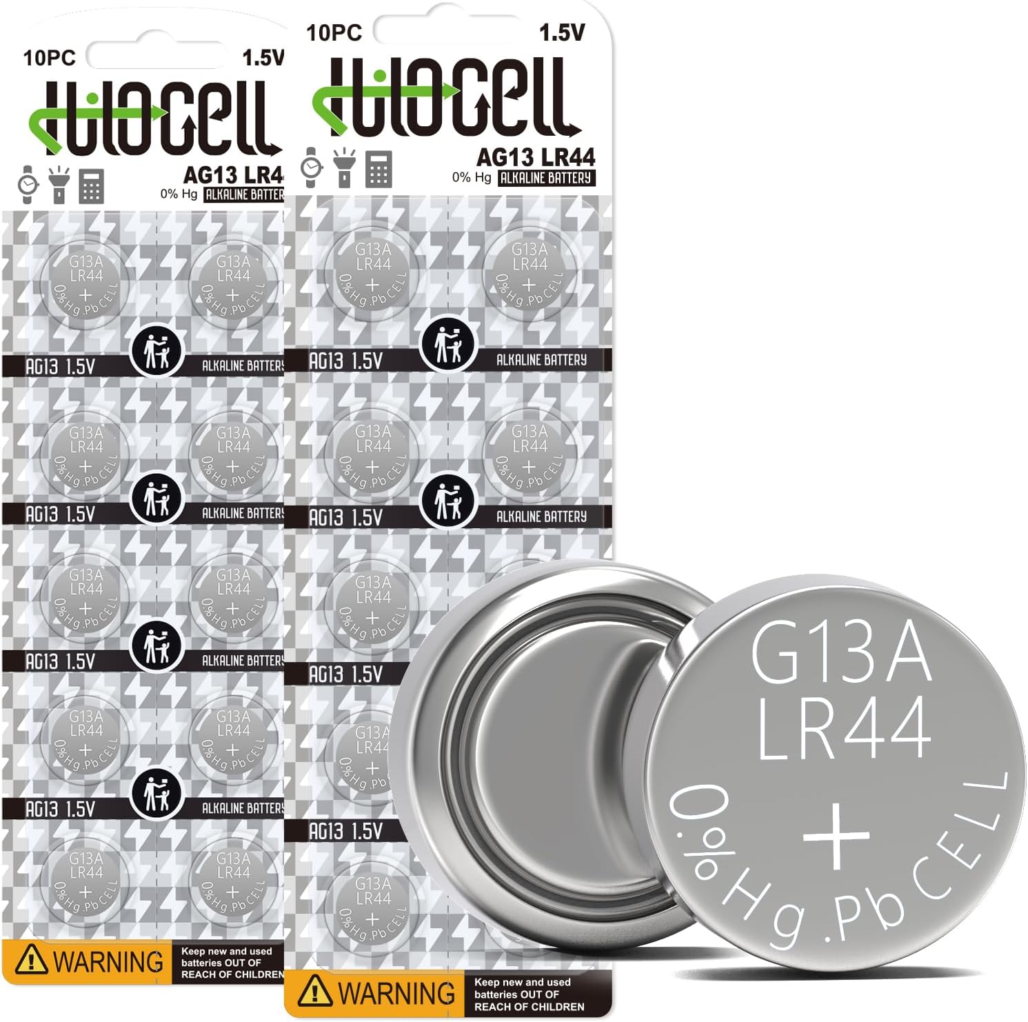 Amazon.com: Tanatare 40 Pack LR44 Alkaline Batteries, 1.5V Premium ...