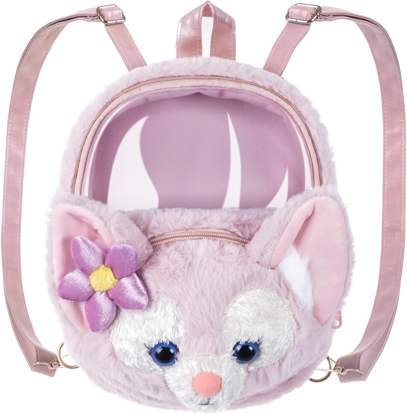 CoolChange Plush Ita Bag Mini Backpack with Transparent Window in ...