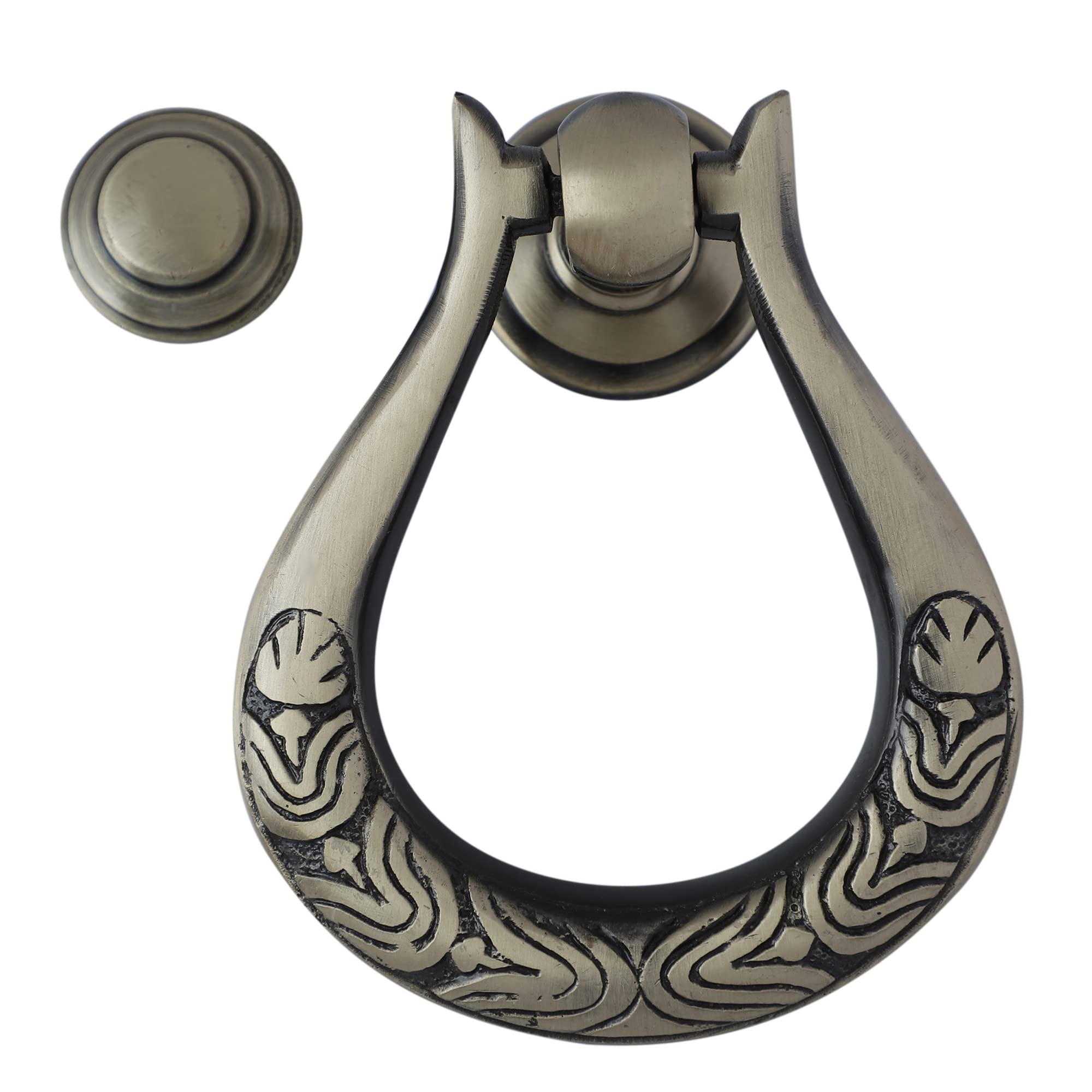 Decorative Golden Brass Door knocker Victorian Style Brass Door Knocker ...