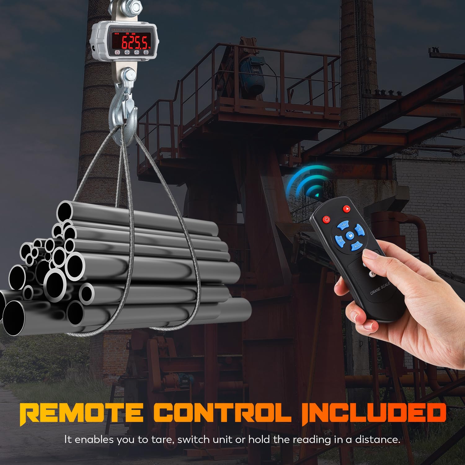 Snapklik.com : CGOLDENWALL Digital Crane Scale 6600lb Industrial ...