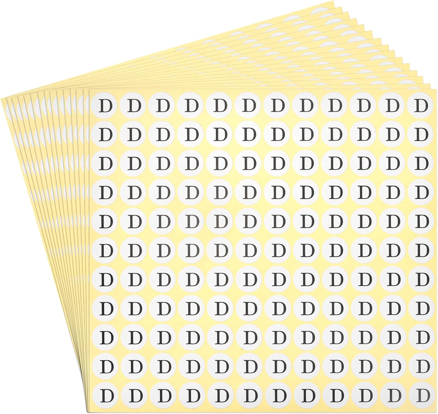 Amazon.com : MECCANIXITY Round Alphabet Letter Stickers 15 Sheet ...