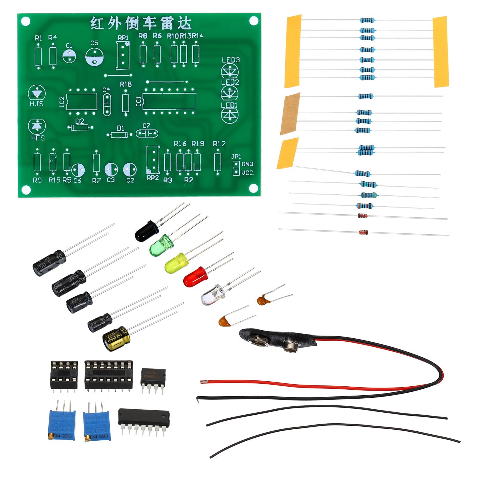PATIKIL Soldering Practice Board, 1 Set Electronics Kit Prototype PCB ...