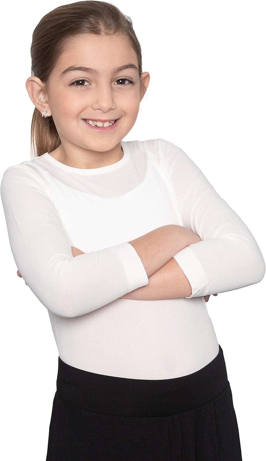 Amazon.com: TOPS COUTURE Classic Girls Top Kosher Modest Crew Neck Long ...