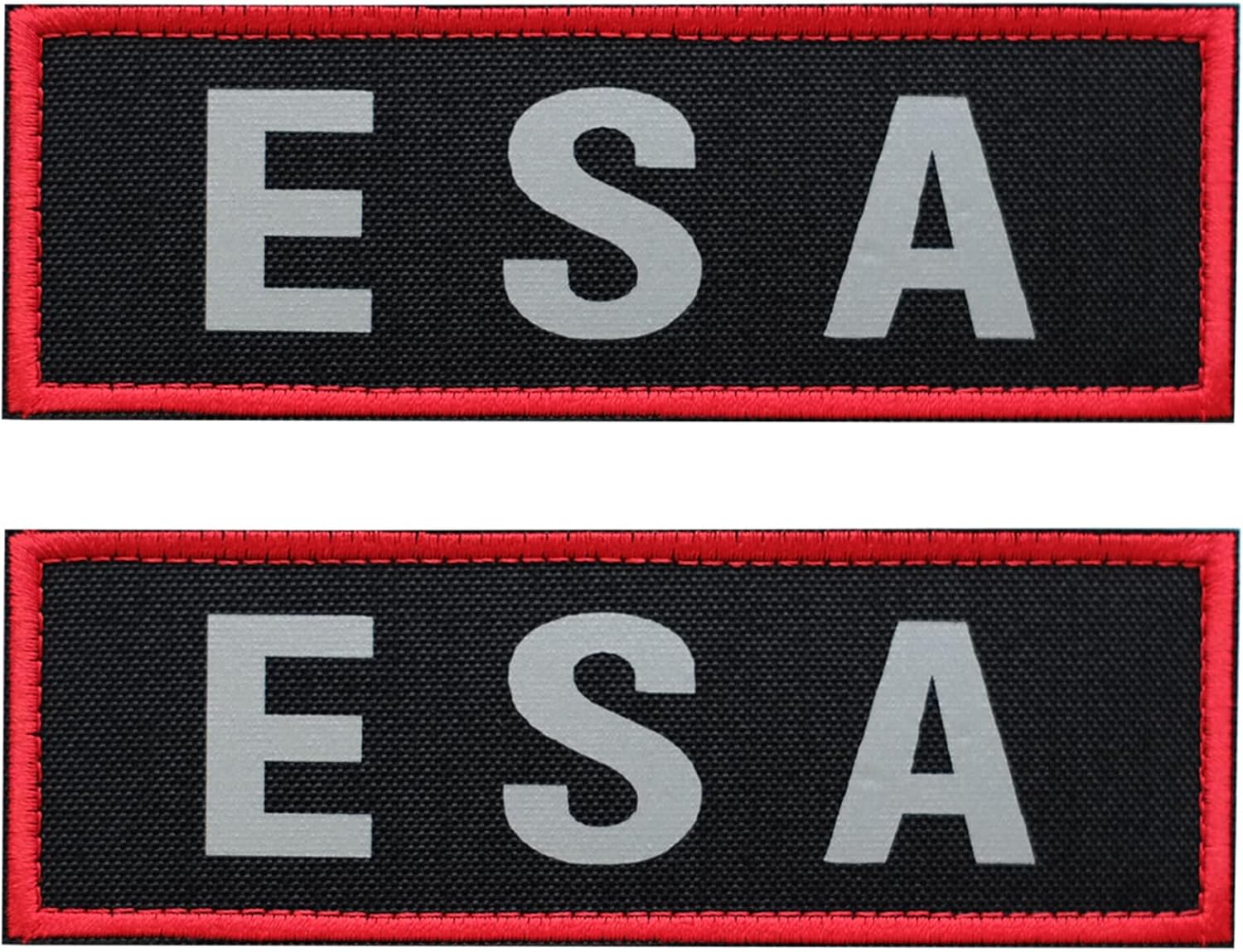 Amazon.com: FITZNORA 2 Pcs Reflective ESA Patch with Hook and Loop ...
