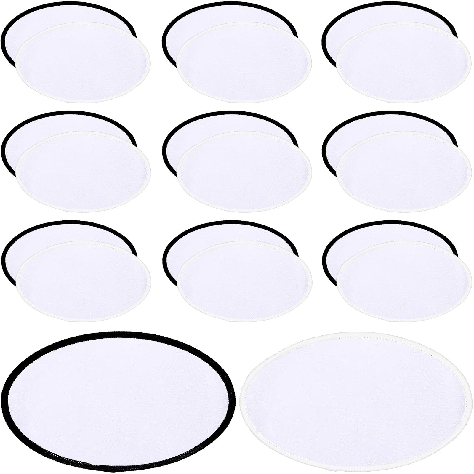 Amazon.com: iFForce 20 PCs Sublimation Patches - Large Iron-on Blanks Patch with Black & White ...