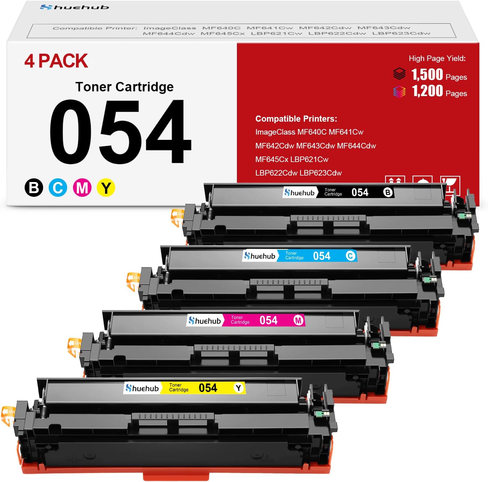 Amazon.com: 4 Pack 054 3024C001 3023C001 3022C001 3021C001 BK/C/M/Y ...