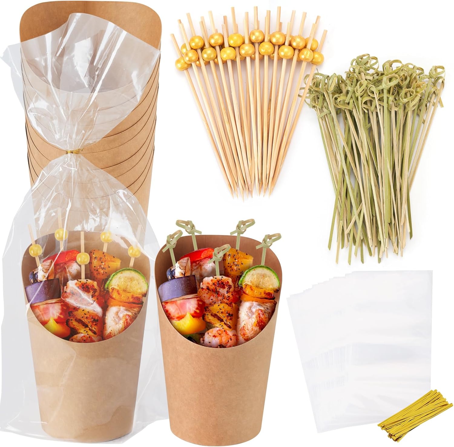Amazon.com: EWVVSS 60pcs Individual Disposable Charcuterie Cups with ...