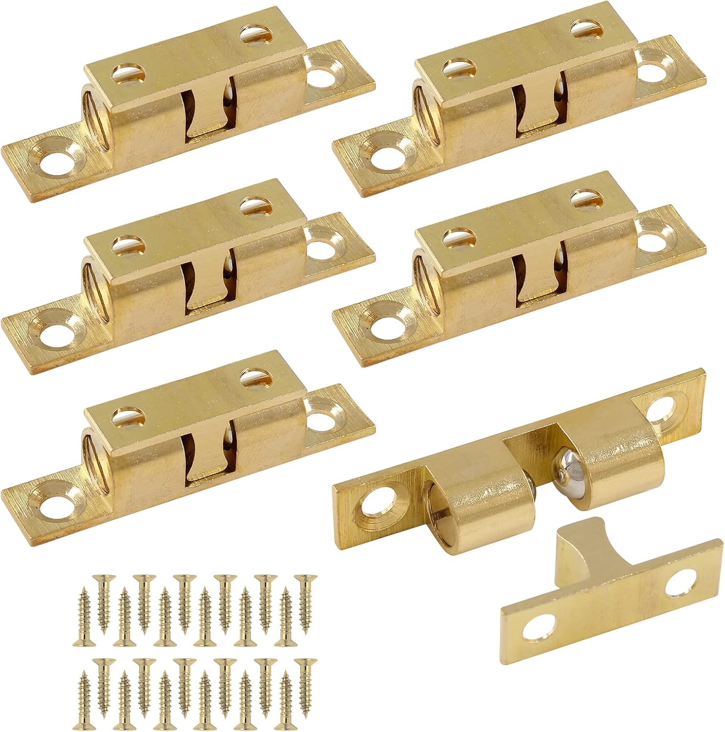 Harskiyer 6pcs 70mm Adjustable Closet Ball Roller Catch Latch, Solid ...