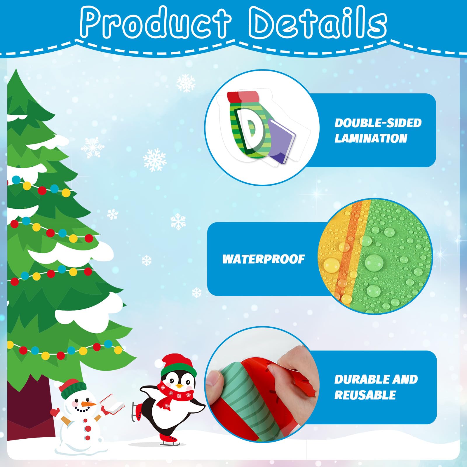 Snapklik.com : Gisgfim Winter Reading Bulletin Board Decorations Winter ...