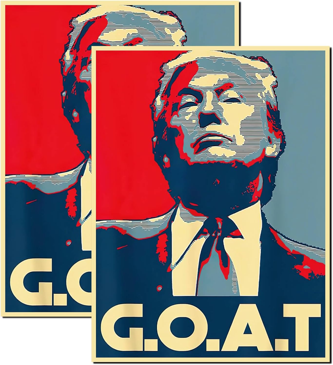Amazon.com: Trump 2024 Goat Stickers (2 pcs): Patriotic Reflective ...