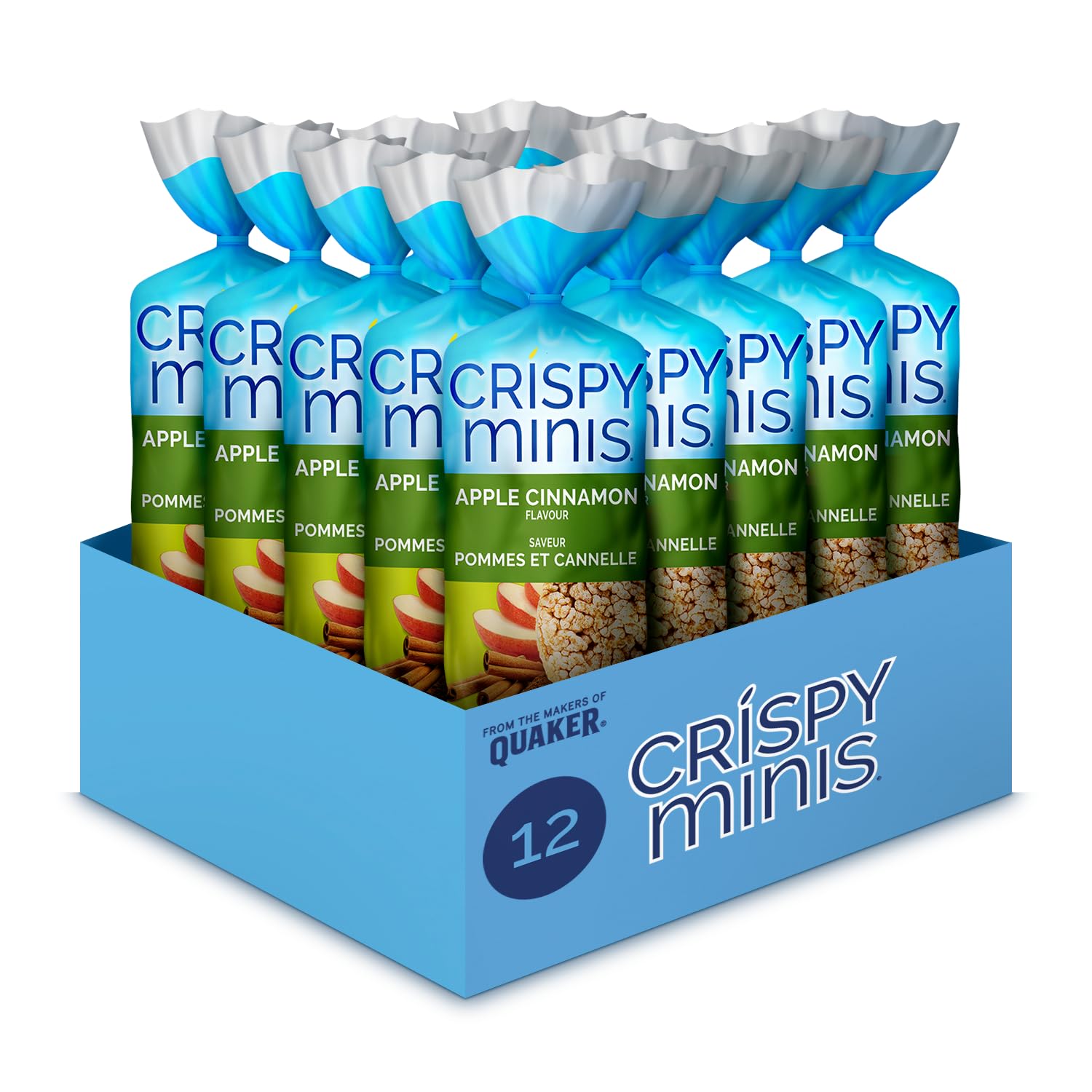 Crispy Minis Large Rice Cakes Apple Cinnamon, 196g, Multi-pack, Pack of ...