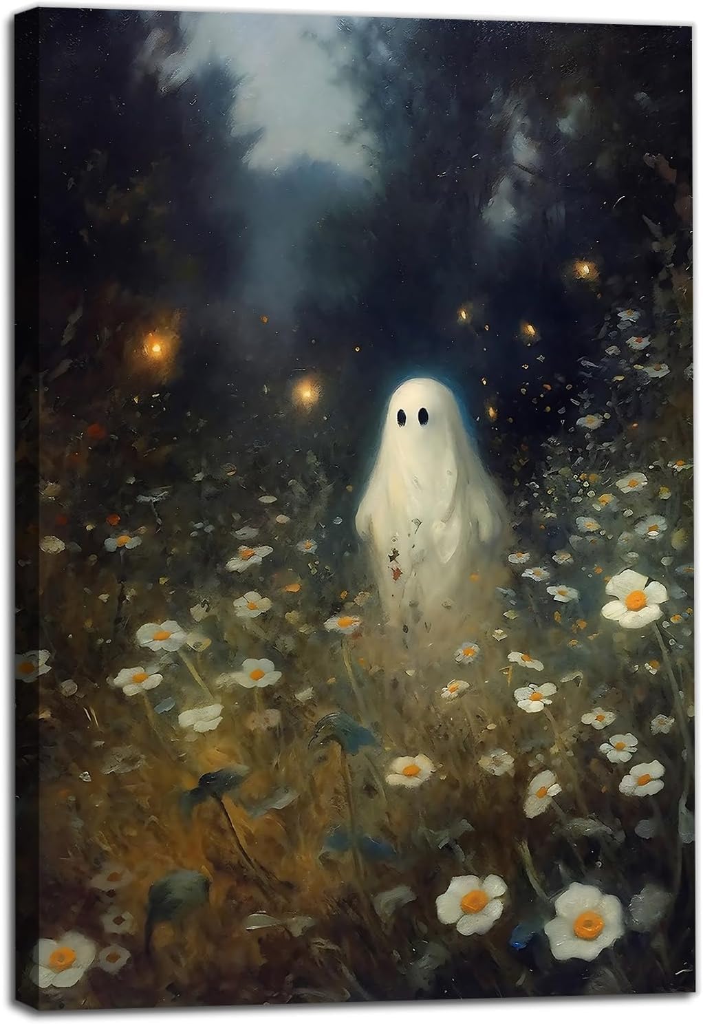 Amazon.com: Vintage Ghost Wall Art Spooky Ghost Ghost in The Forest ...