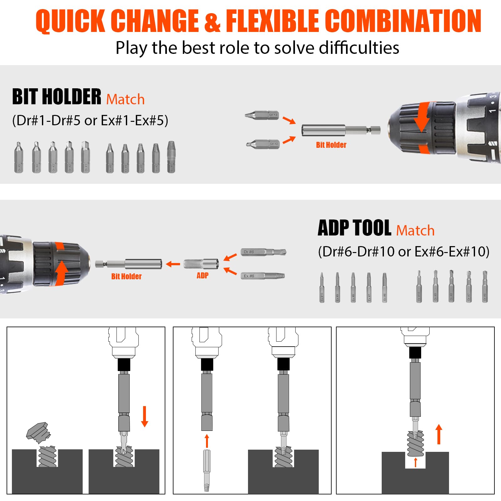 Snapklik.com : Coobeast 41Pcs Bolt Extractor Kit And Small Screw ...