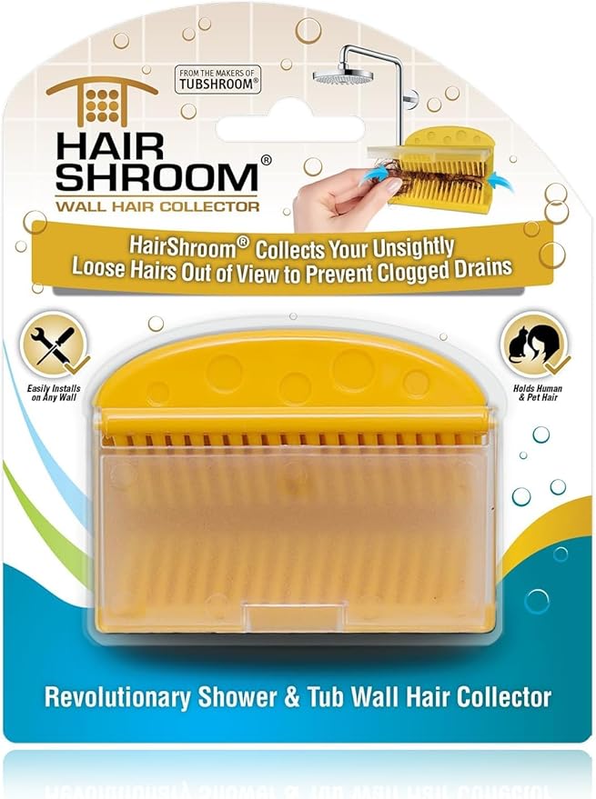 Amazon.com: HairShroom Reusable Shower & Bathtub Wall Hair Catcher Hair ...