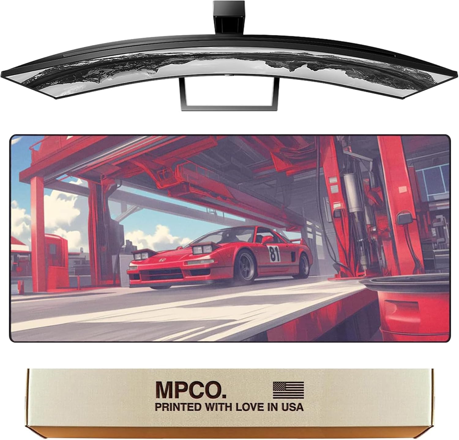 Amazon.com: MPCO. Original Large Gaming Desk Mat – 36" x 17" Aeroglyde ...