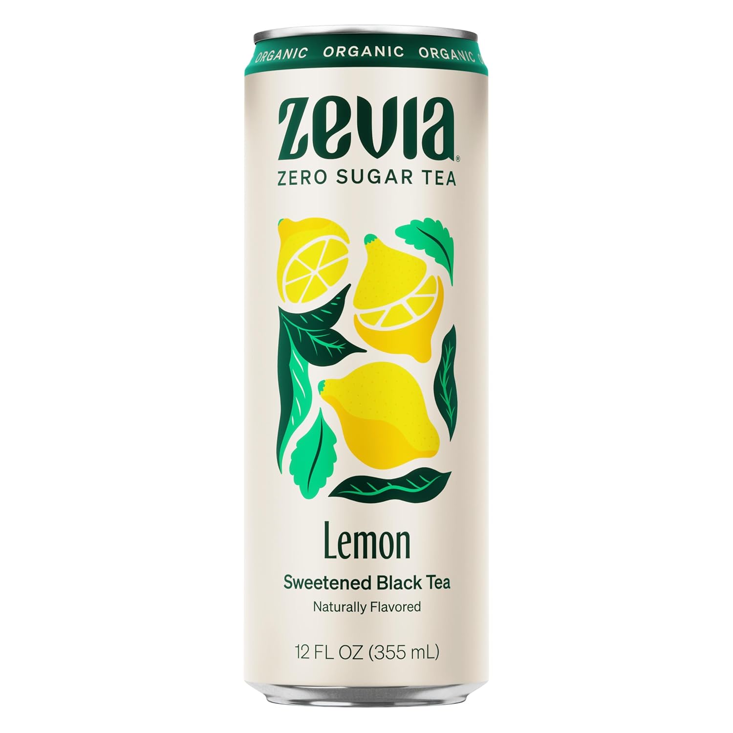 Amazon.com : ZEVIA Organic Sweetened Lemon Black Tea, 12 FZ : Grocery ...