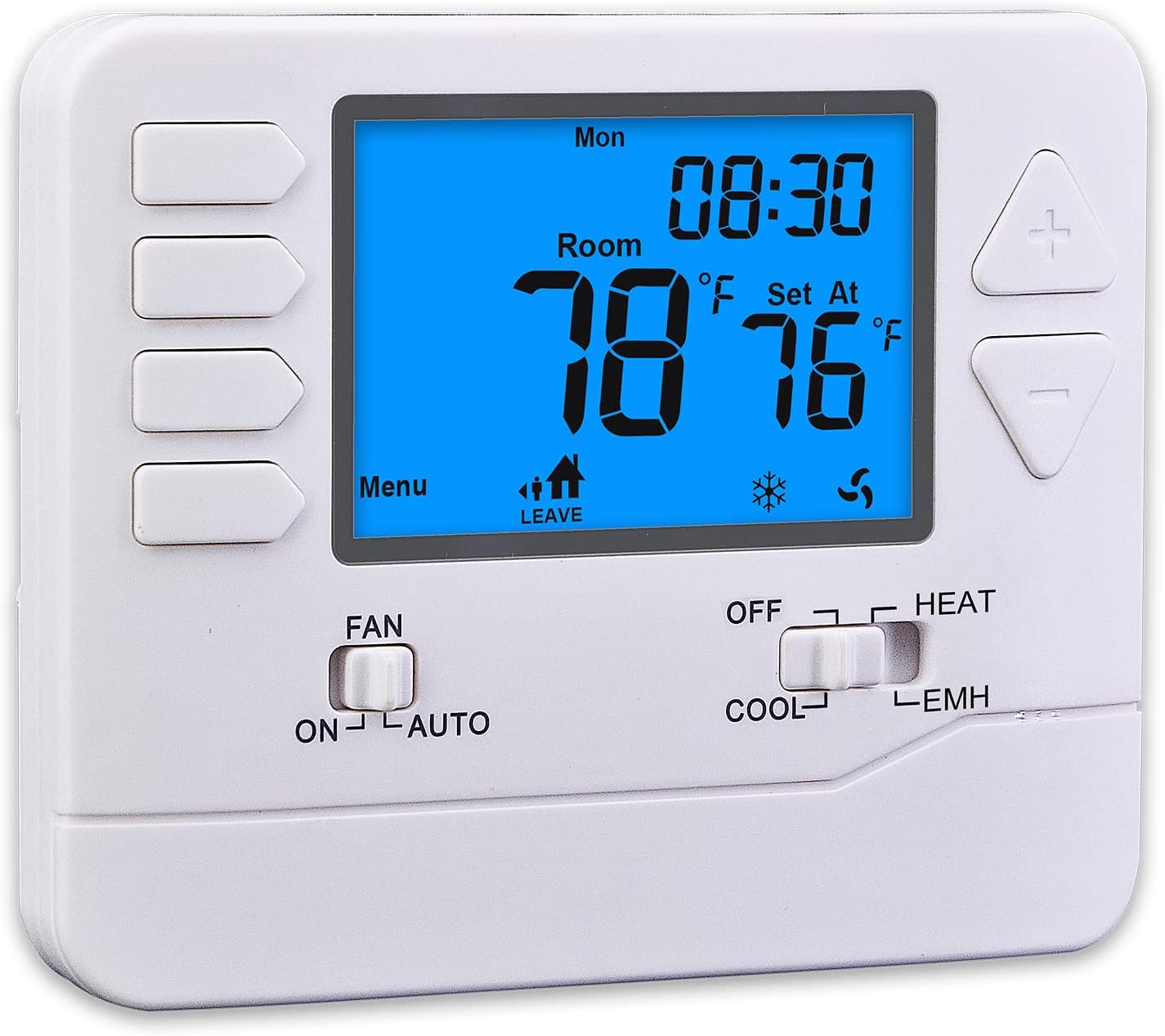 Heat Pump Thermostat, 5-1-1 Day Programmable Thermostats for Home, up ...