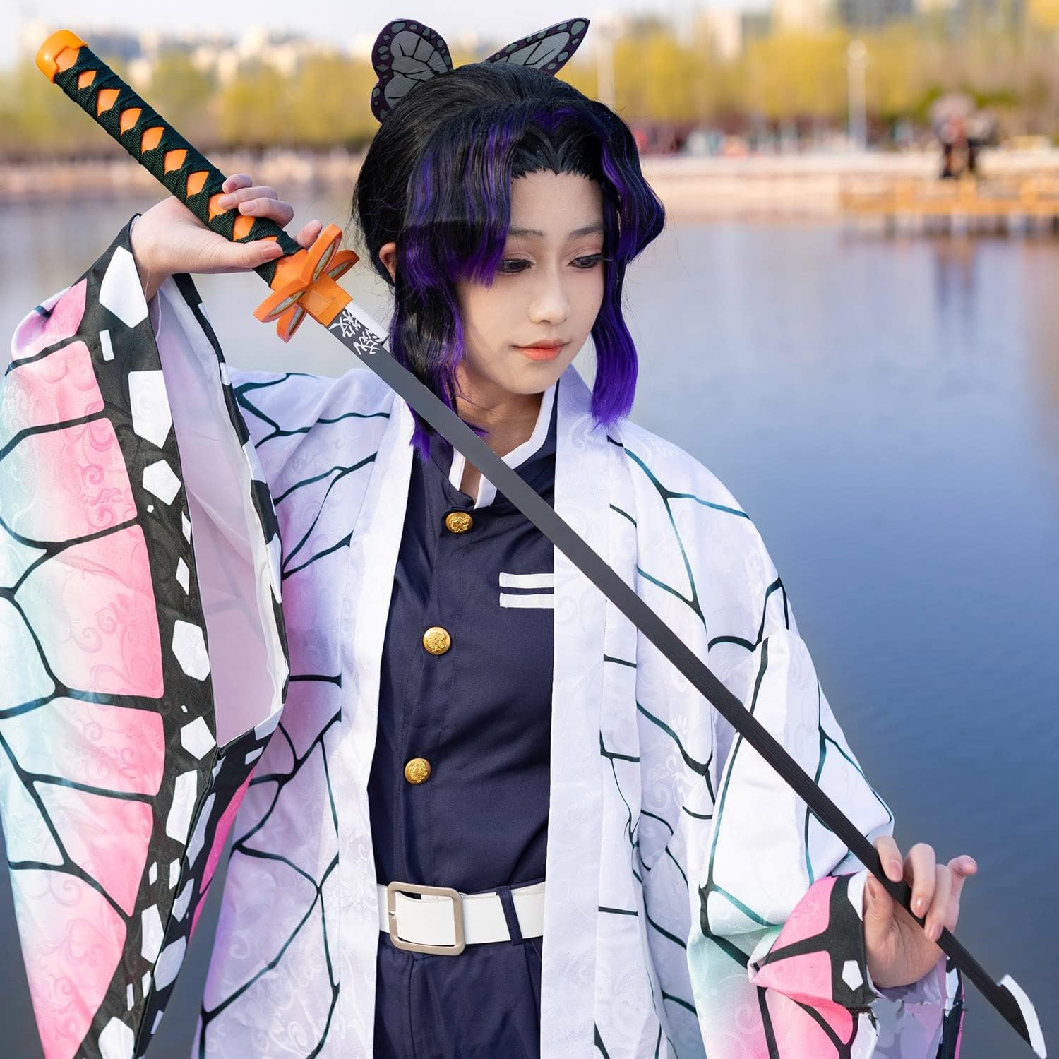 Kimimara Demon Slayer Sword – Bamboo Katana Cosplay Blade Weapon Prop ...