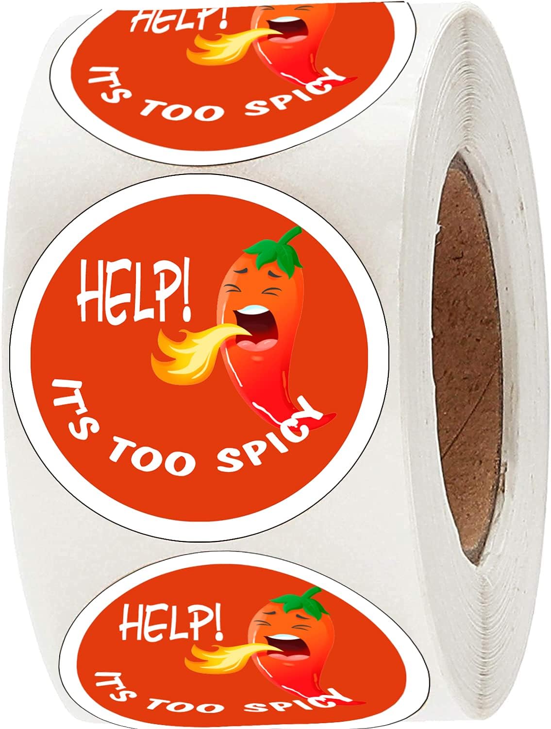 Amazon.com : Generic 4-Level Spicy Indicator Stickers Red Chili Pepper ...